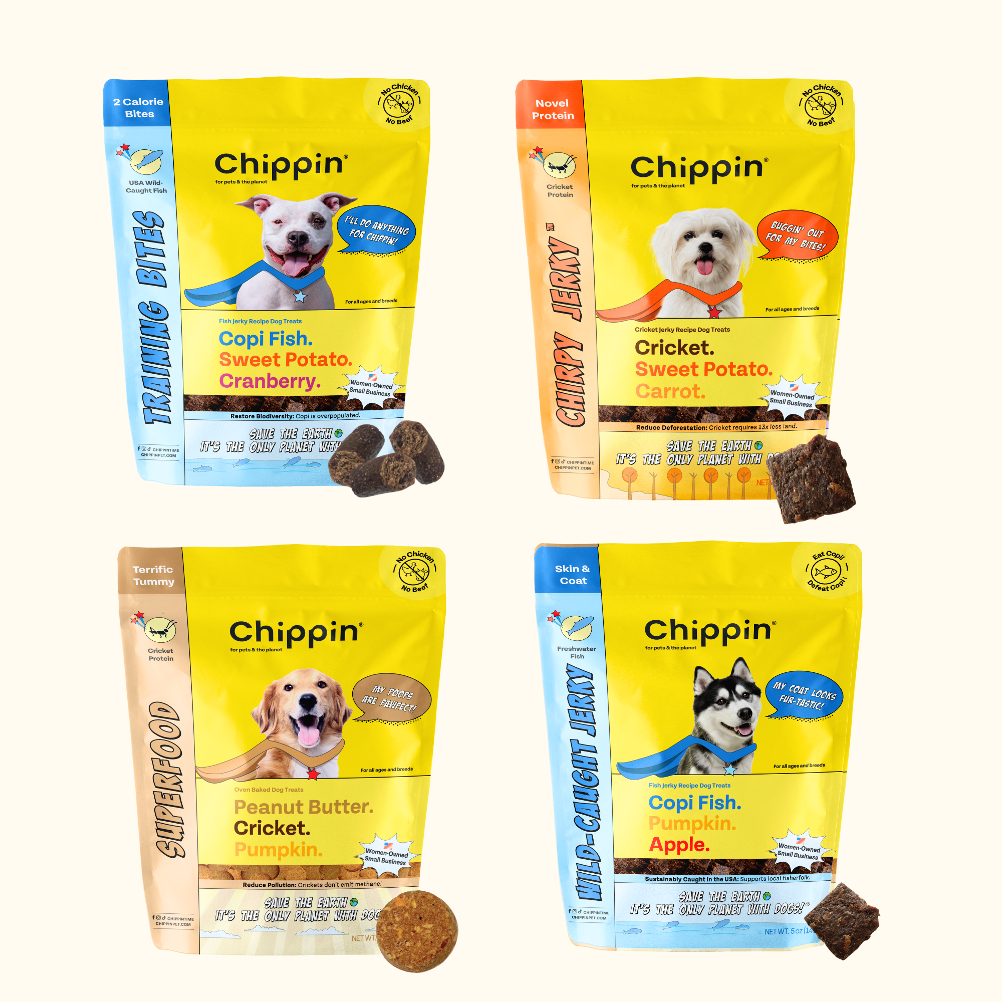 Chippin Variety Pack | Highly Digestible & Planet-Saving | Chippin